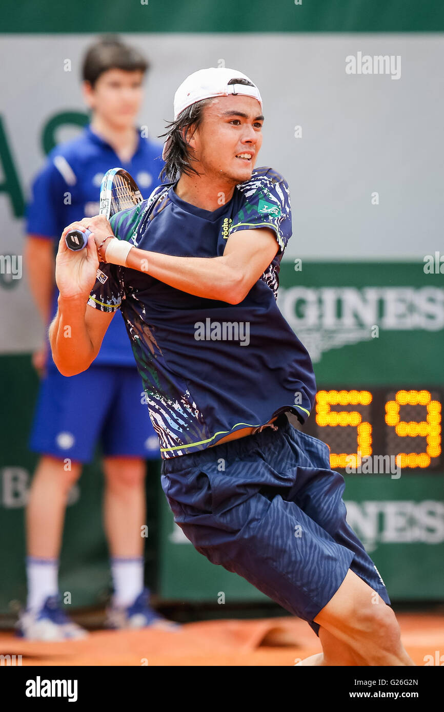 Paris, France. 25th May, 2016. Taro Daniel (JPN) Tennis : Taro Daniel ...
