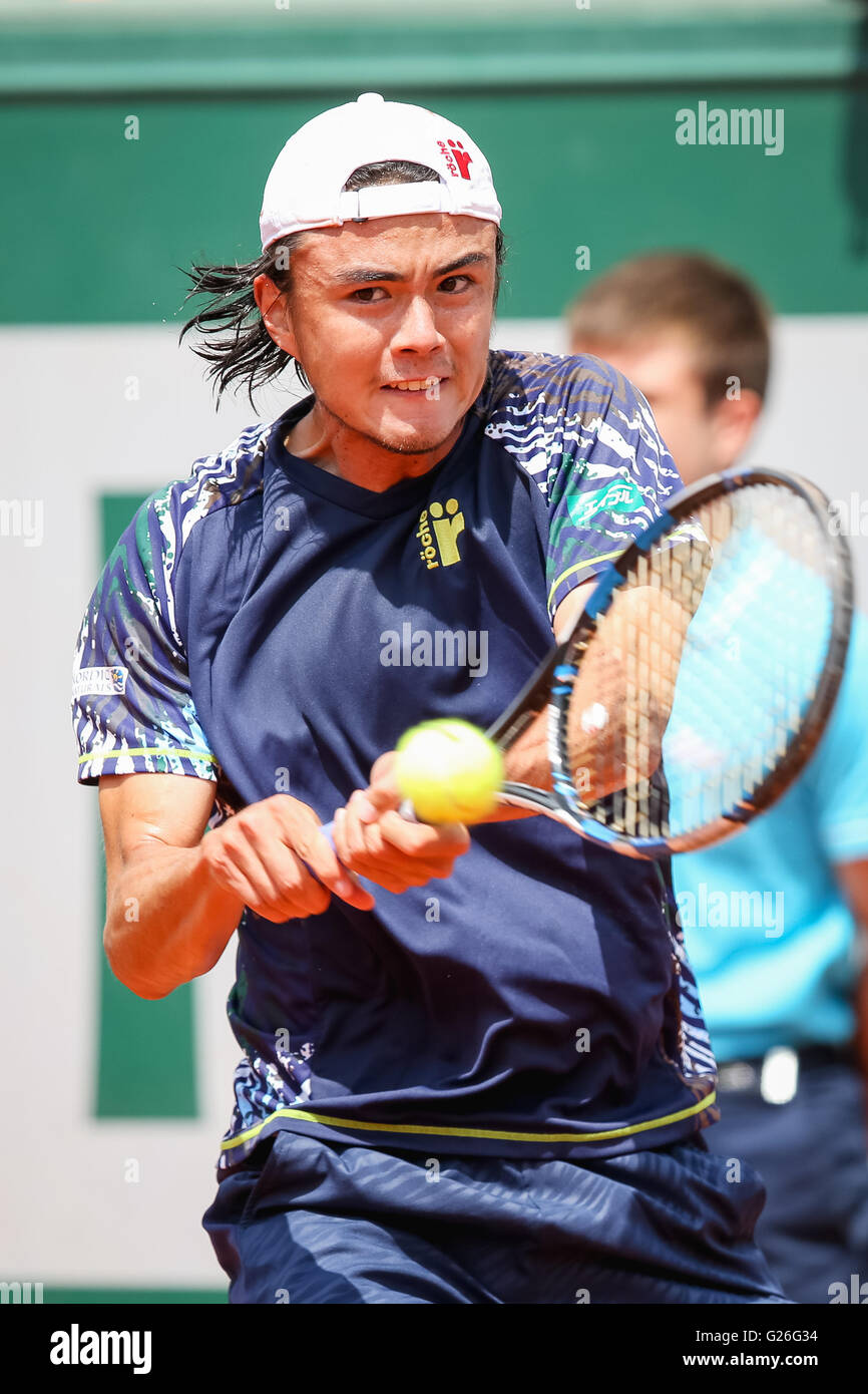 Paris, France. 25th May, 2016. Taro Daniel (JPN) Tennis : Taro Daniel ...