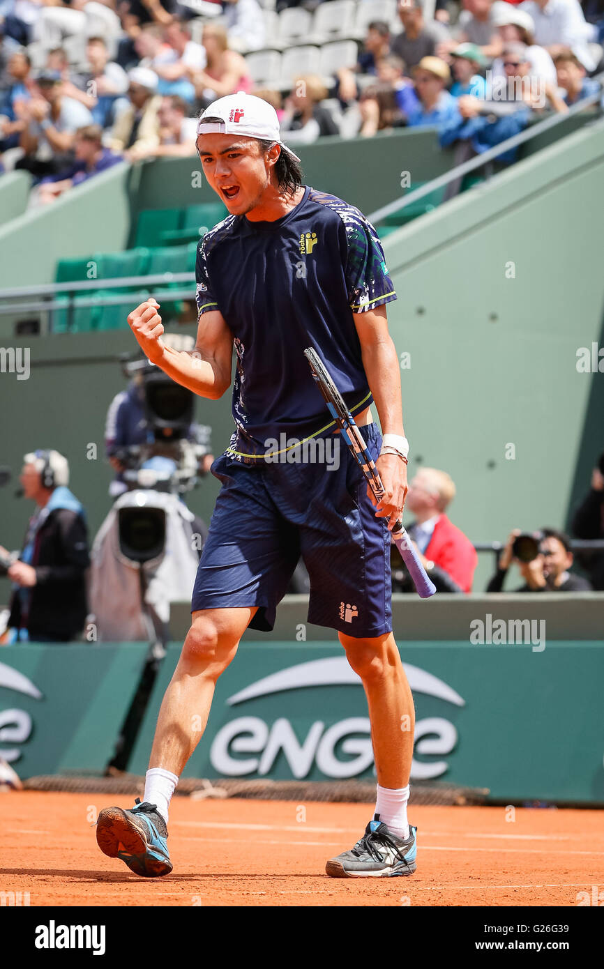 Paris, France. 25th May, 2016. Taro Daniel (JPN) Tennis : Taro Daniel ...