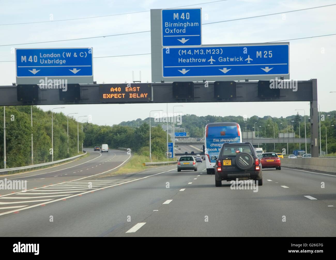 The M25 motorway, England Stock Photo - Alamy