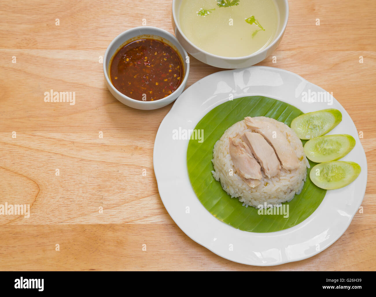 Singaporean malaysian chicken rice hi-res stock photography and images ...