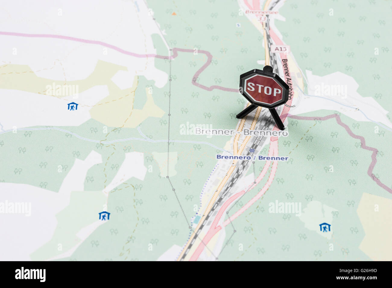 Austrian italian border hi-res stock photography and images - Alamy