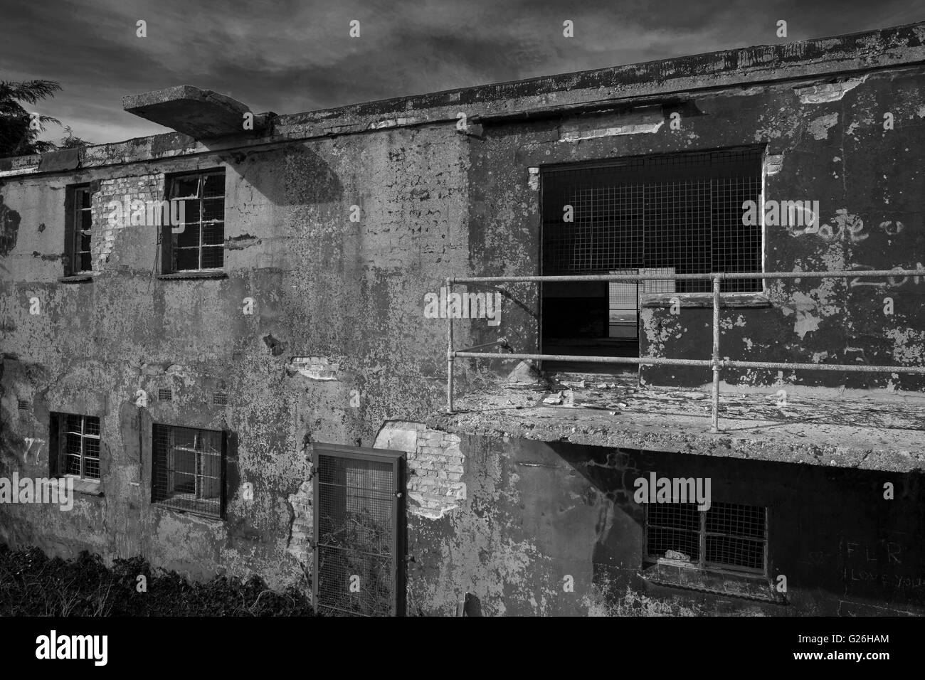 RAF Ludham airfield control tower or watch office, a Fighter Satellite ...
