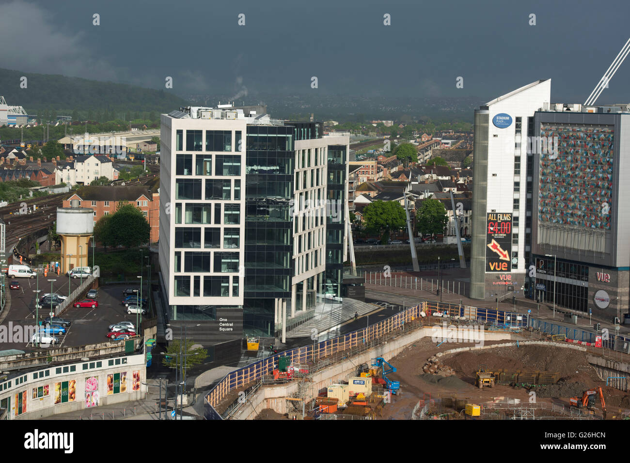 One central square cardiff hi-res stock photography and images - Alamy