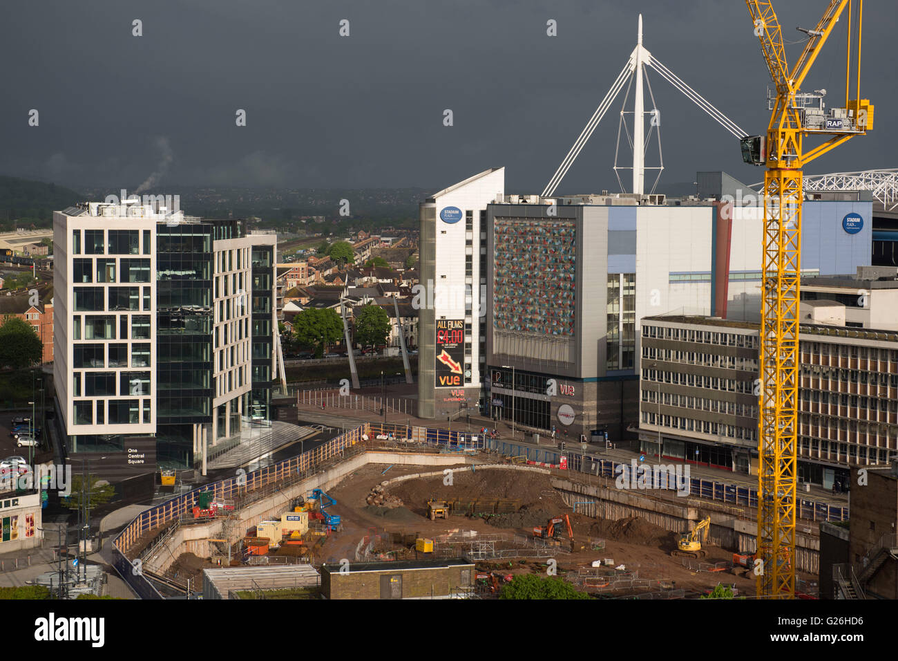One central square cardiff hi-res stock photography and images - Alamy