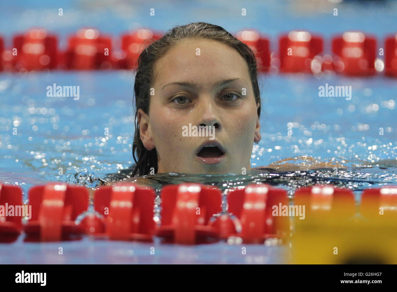 London, England: May 19, 2016 Mie Oestergaard Nielsen won the 100 ...