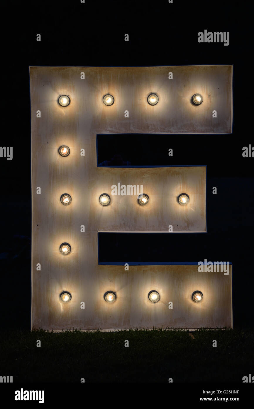 Illuminated letter e hi-res stock photography and images - Alamy