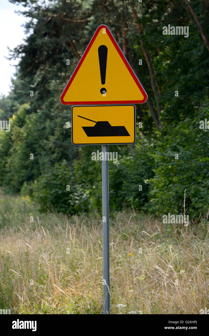 Military road sign hi-res stock photography and images - Alamy