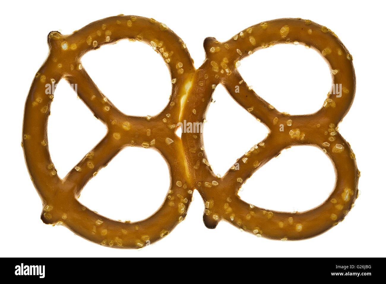 Two conjoined pretzels baked together Stock Photo - Alamy