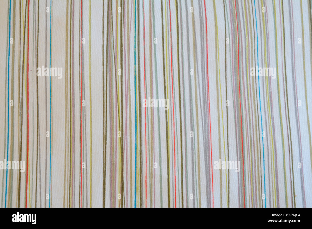 Colourful thin stripes on fabric background Stock Photo - Alamy