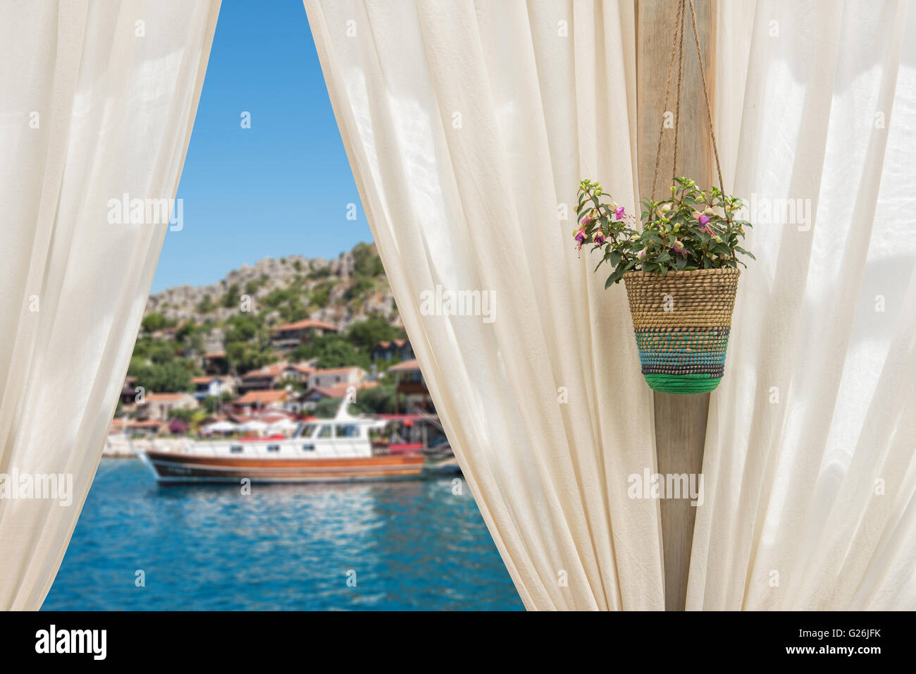 view from ship Stock Photo - Alamy