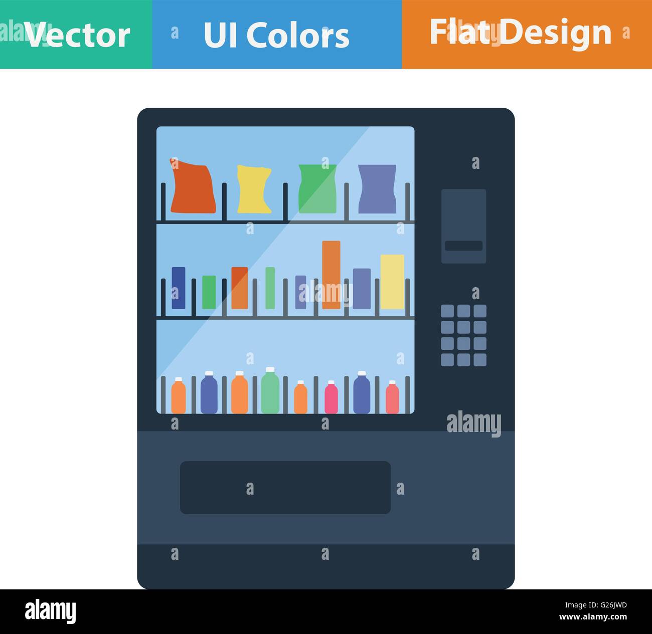 Food selling machine icon. Vector illustration Stock Vector Image & Art ...