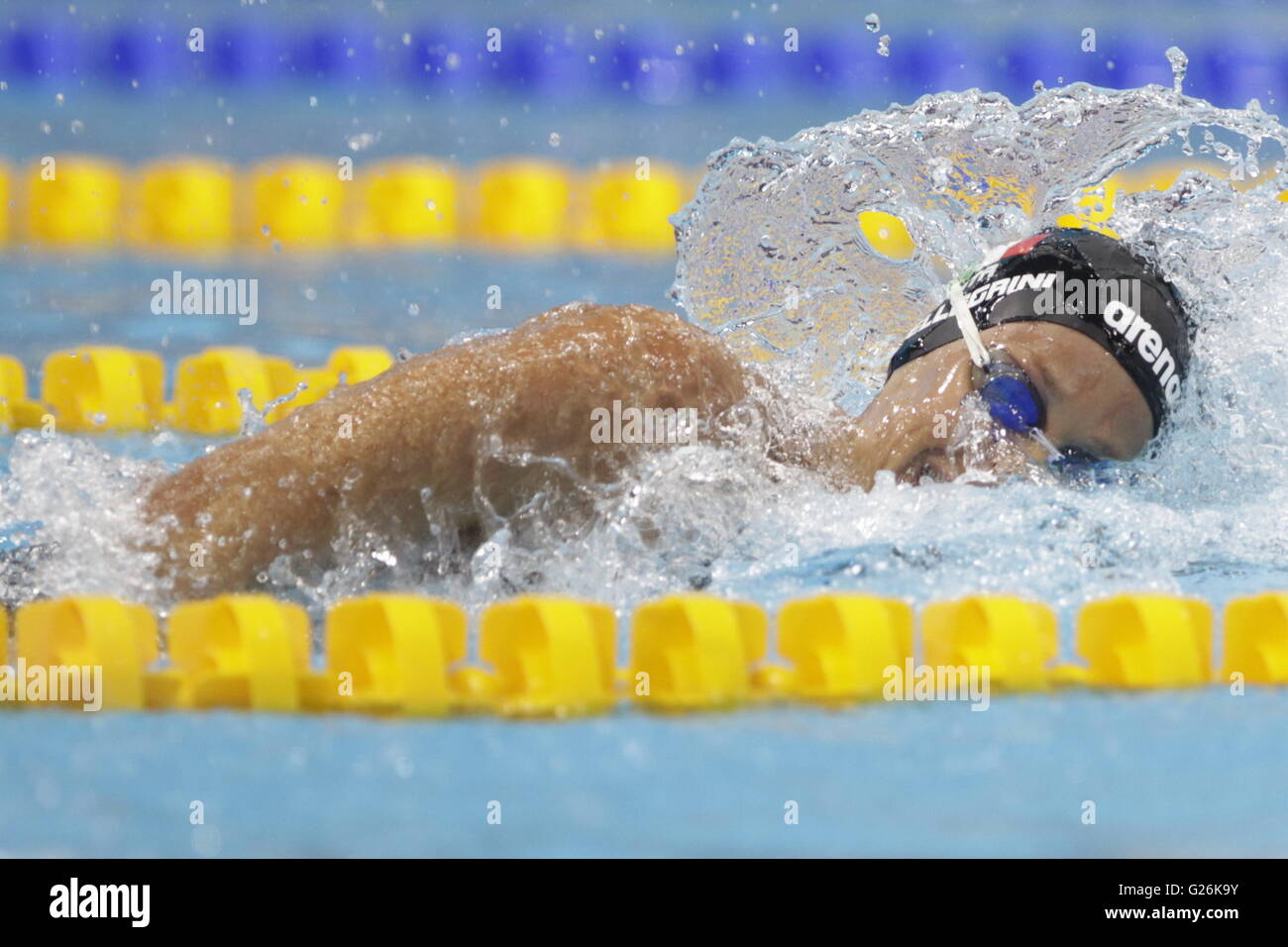 London, England: May 20, 2016 Italian swimmer Federica Pellegrini in ...