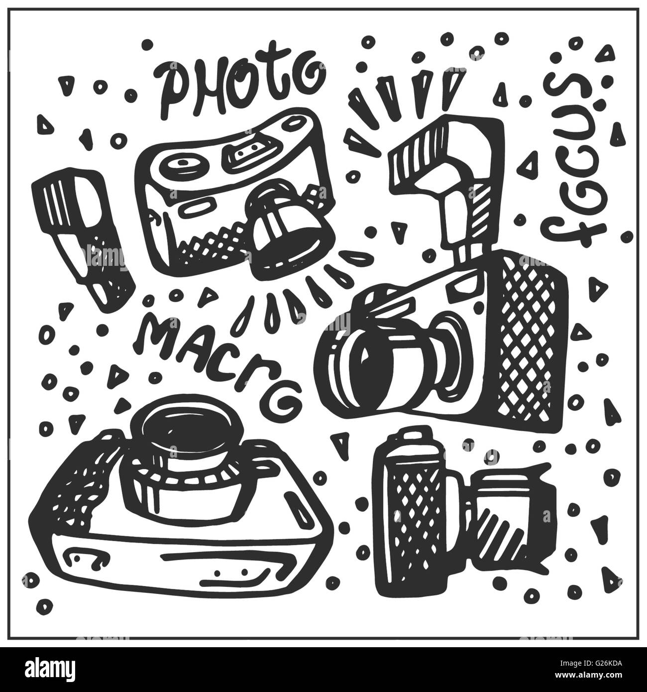 Classic digital cameras Stock Vector Images - Alamy