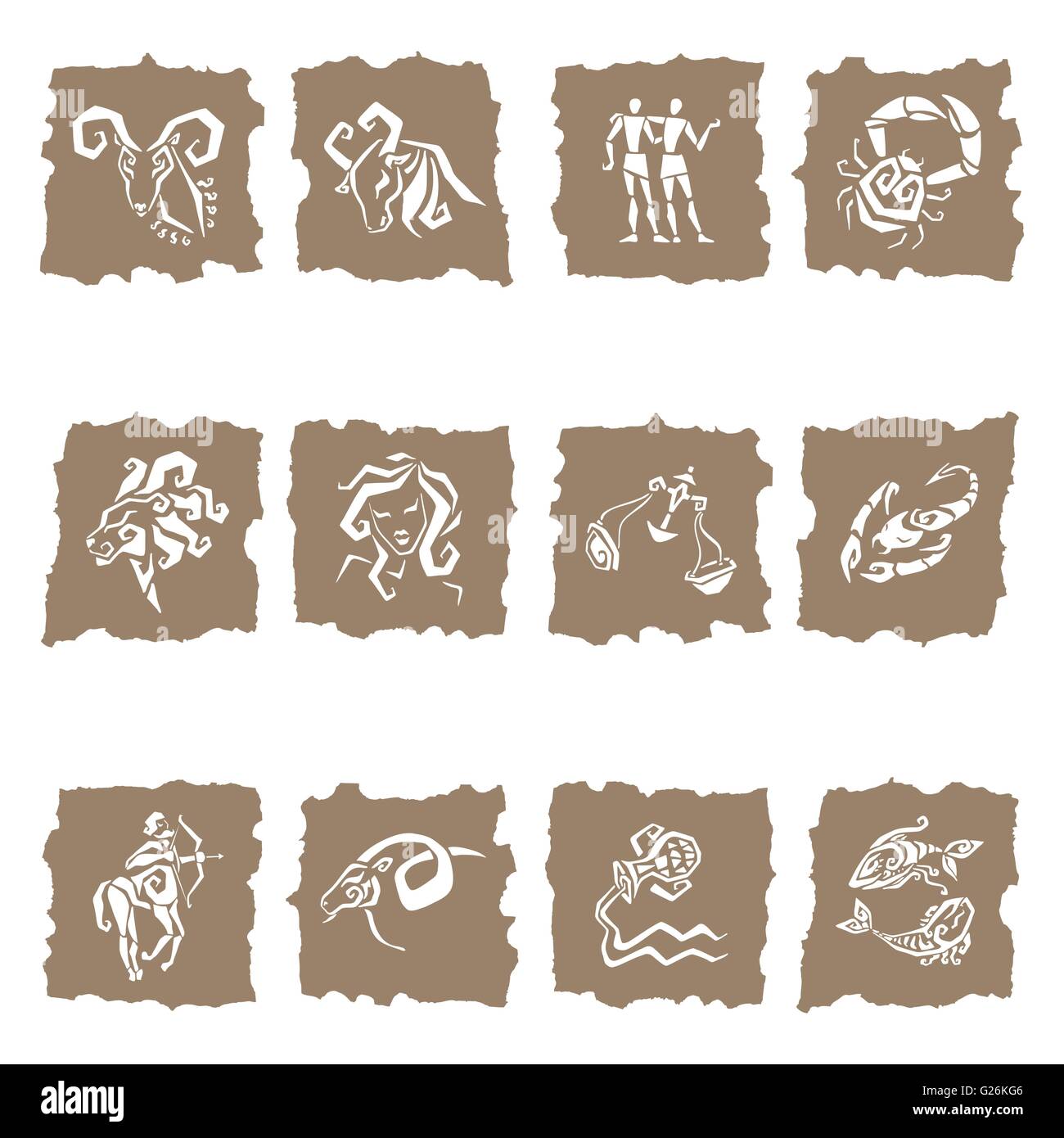 Zodiac Signs Stencils