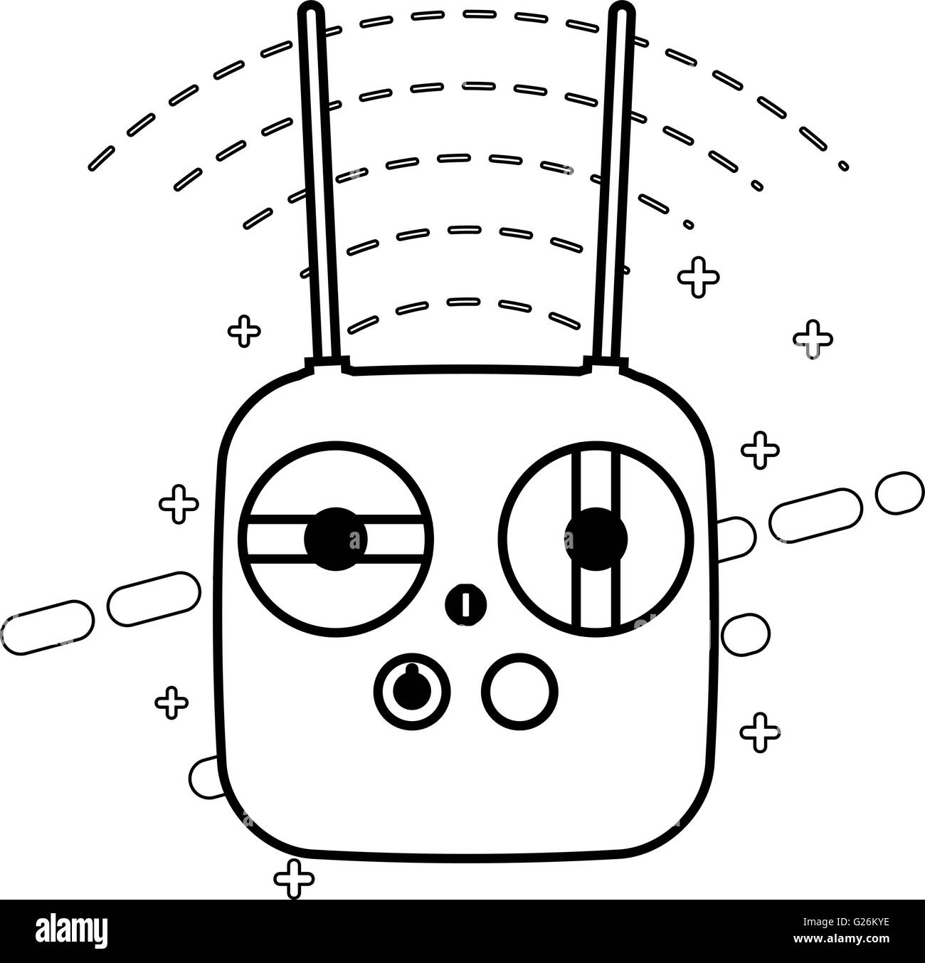 Remote control model Stock Vector Images - Alamy