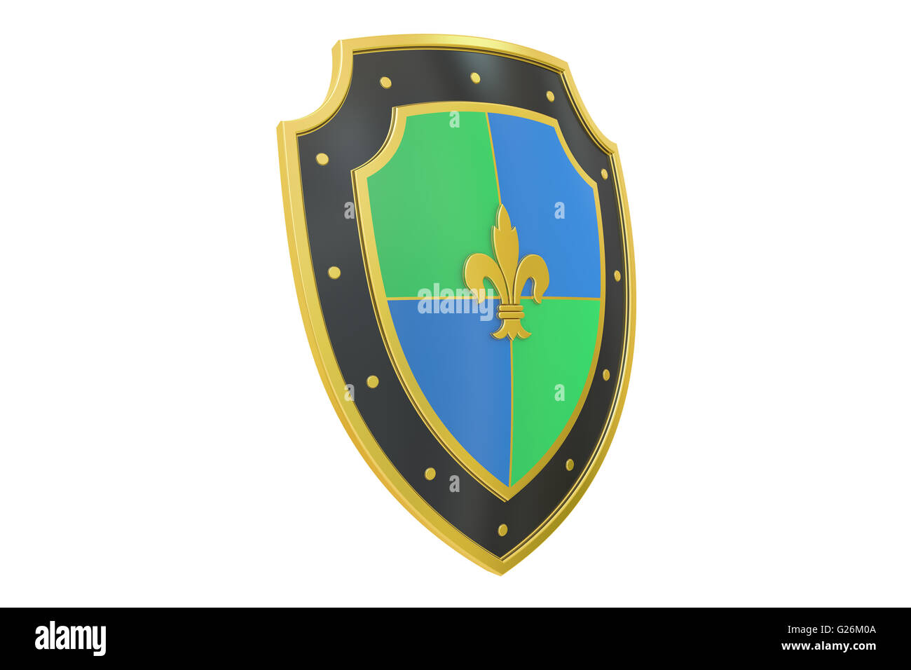 3d shield hi-res stock photography and images - Alamy