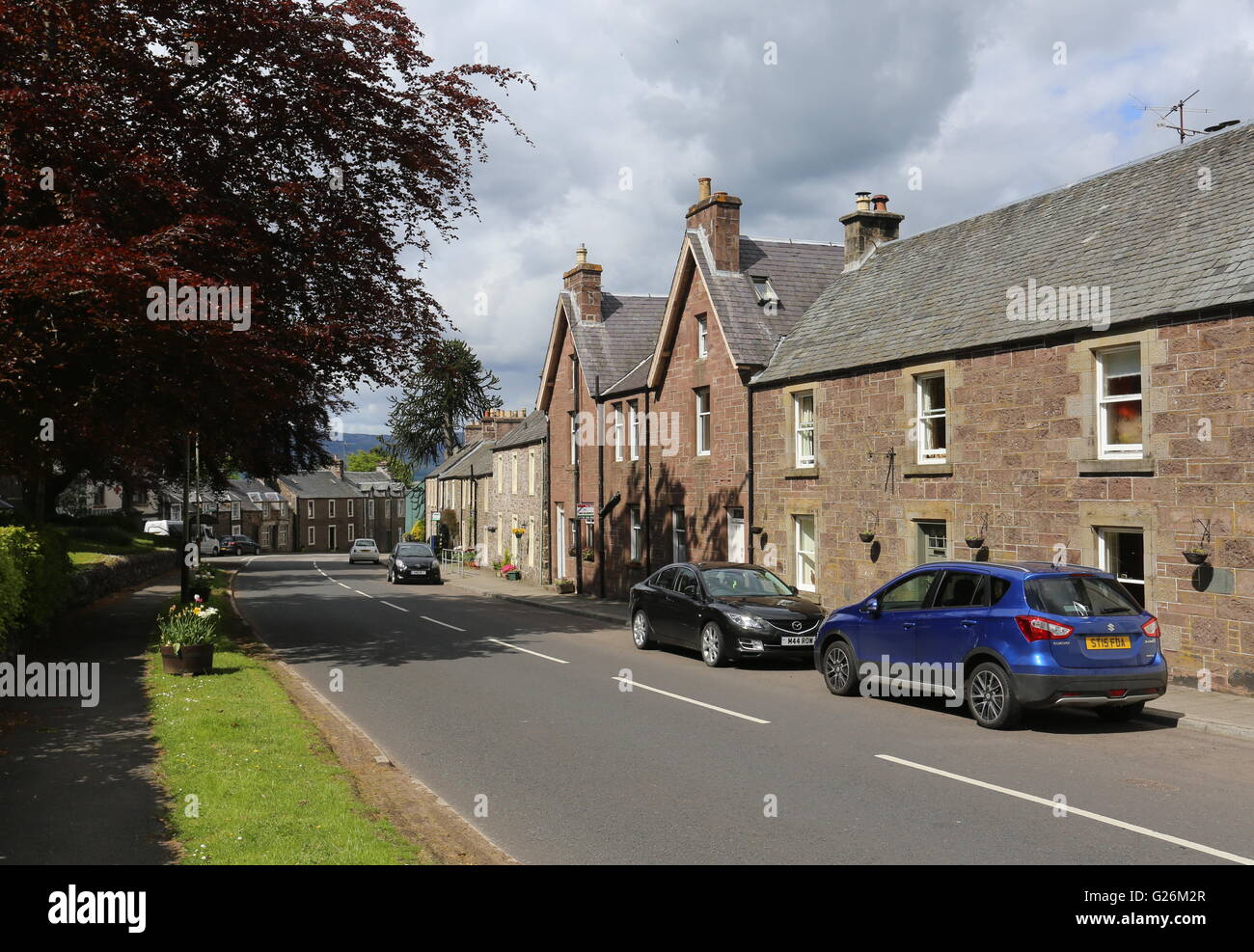 Muthill street scene Scotland May 2016 Stock Photo - Alamy