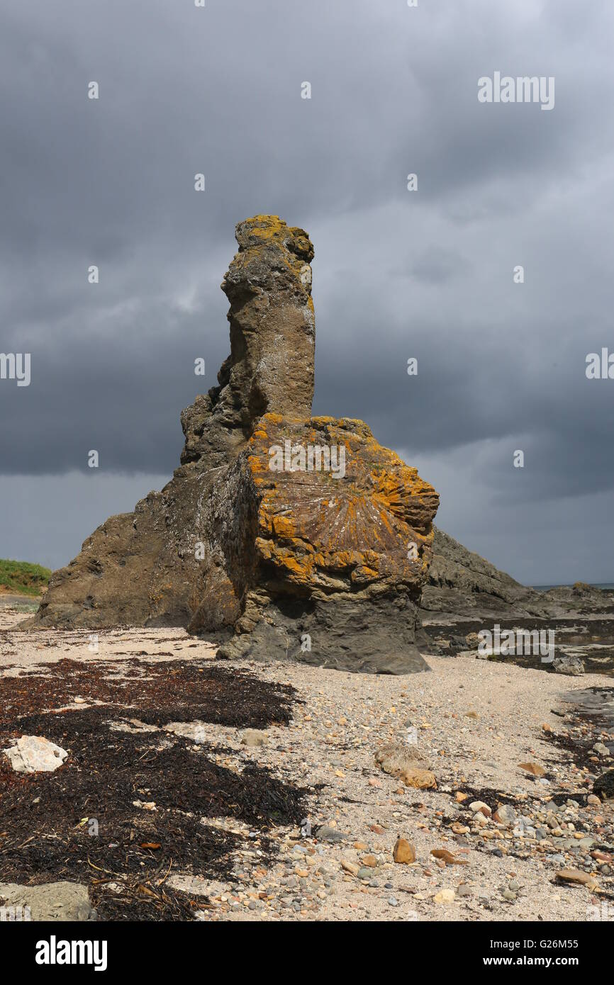 The Rock and Spindle rock formation Fife Scotland May 2016 Stock Photo ...