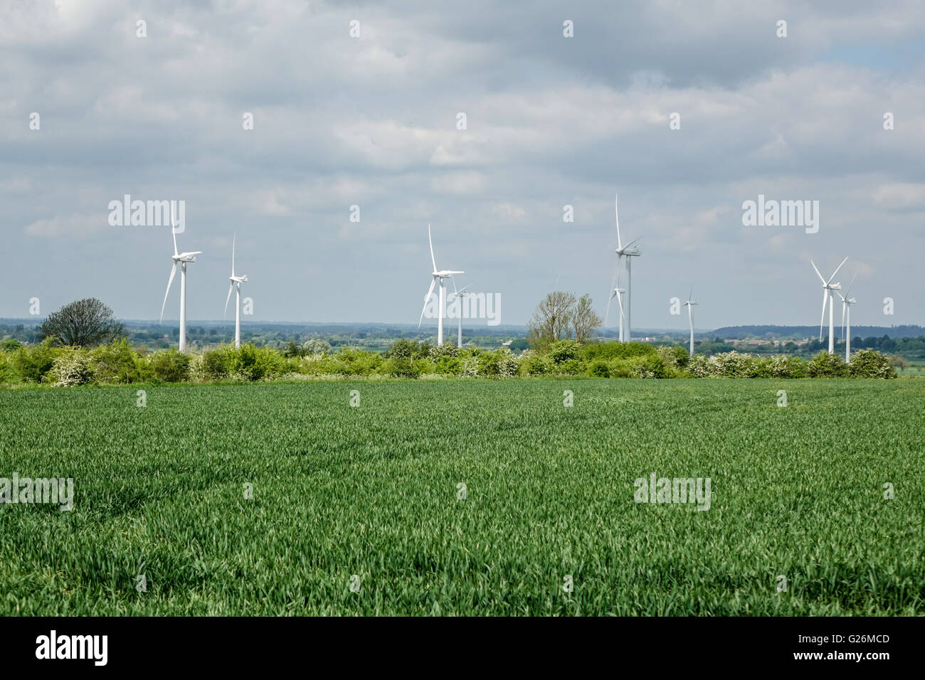 Farm crops wind turbines hi-res stock photography and images - Alamy