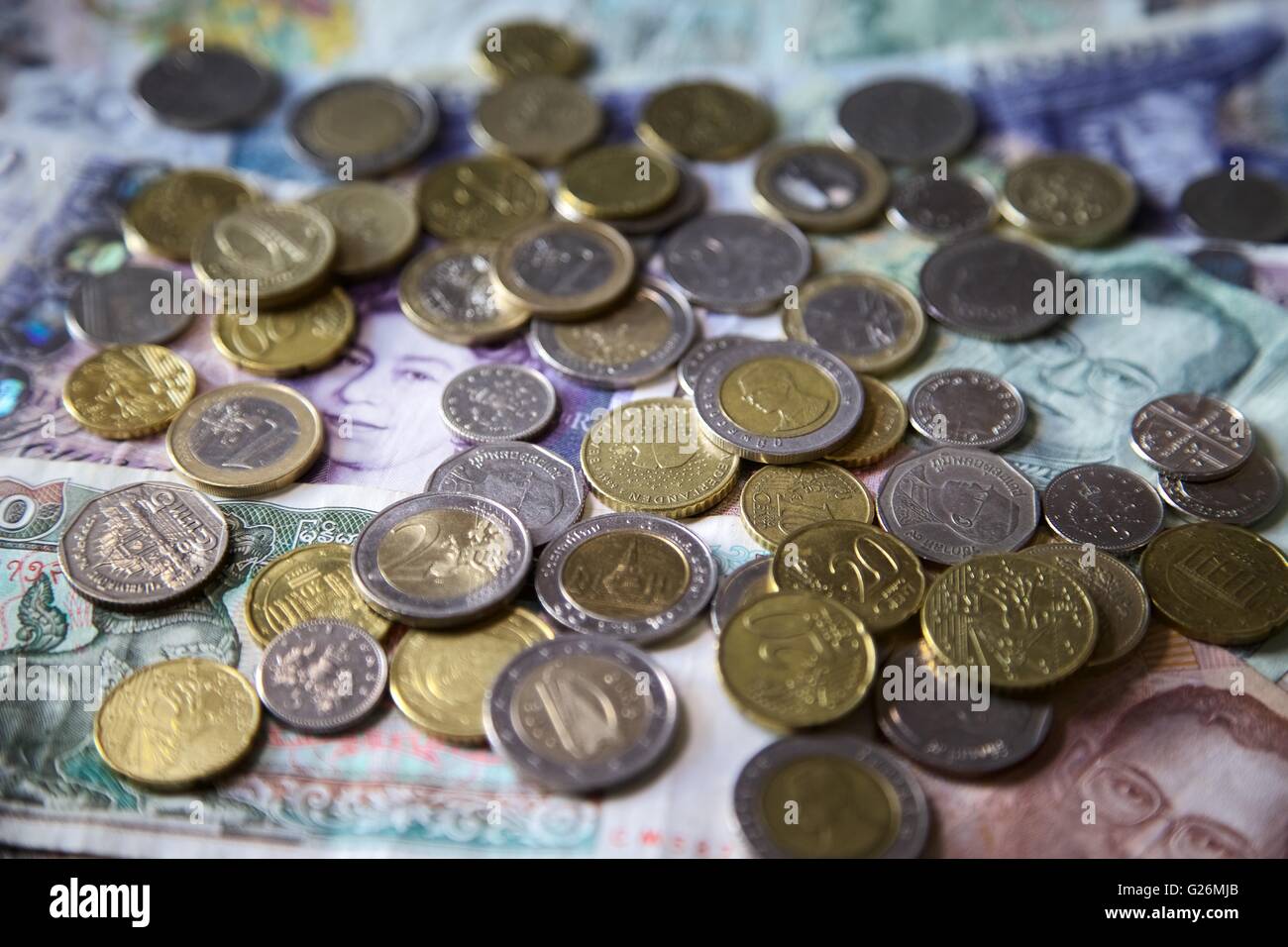 Money from around the world Stock Photo - Alamy