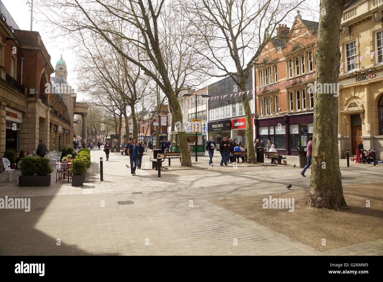 Peterborough high Street, England Stock Photo - Alamy