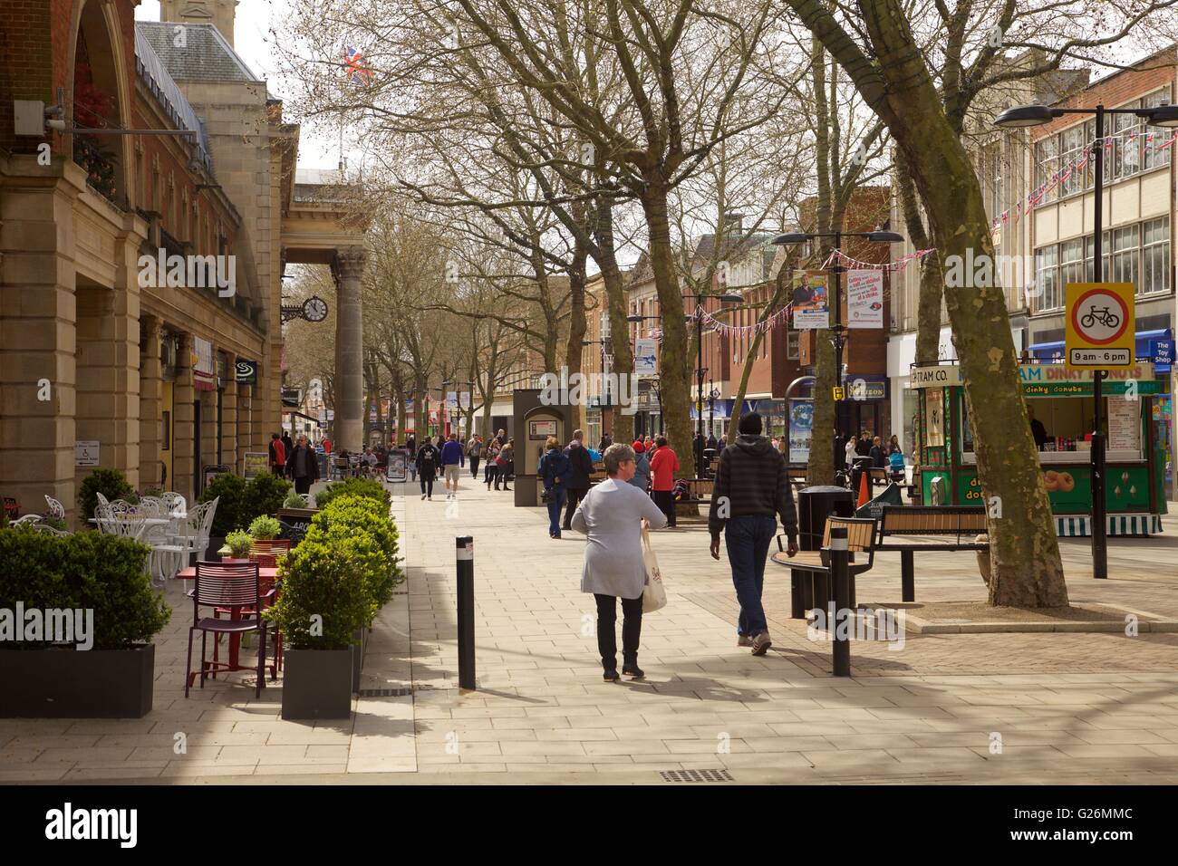 Peterborough high Street, England Stock Photo - Alamy