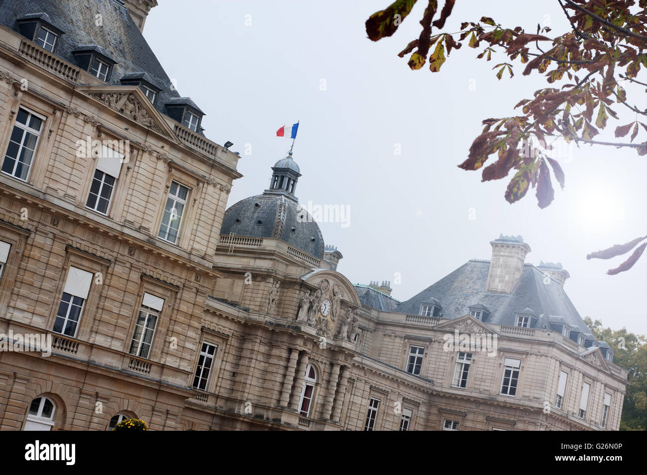 French senate at Jardin du Luxembourg, Paris, France Stock Photo - Alamy