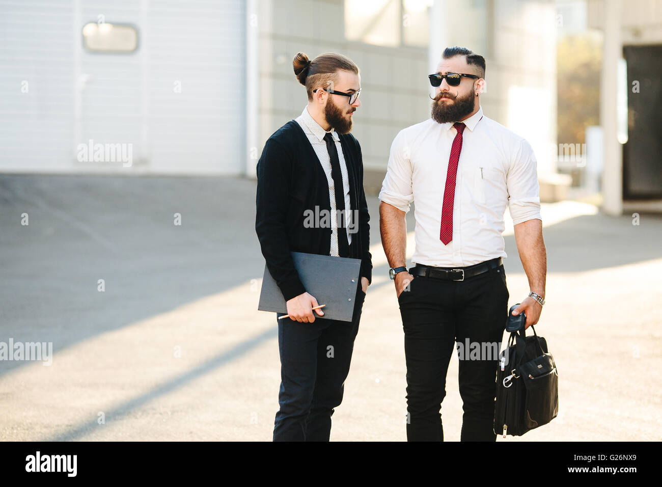Two businessman at work Stock Photo - Alamy