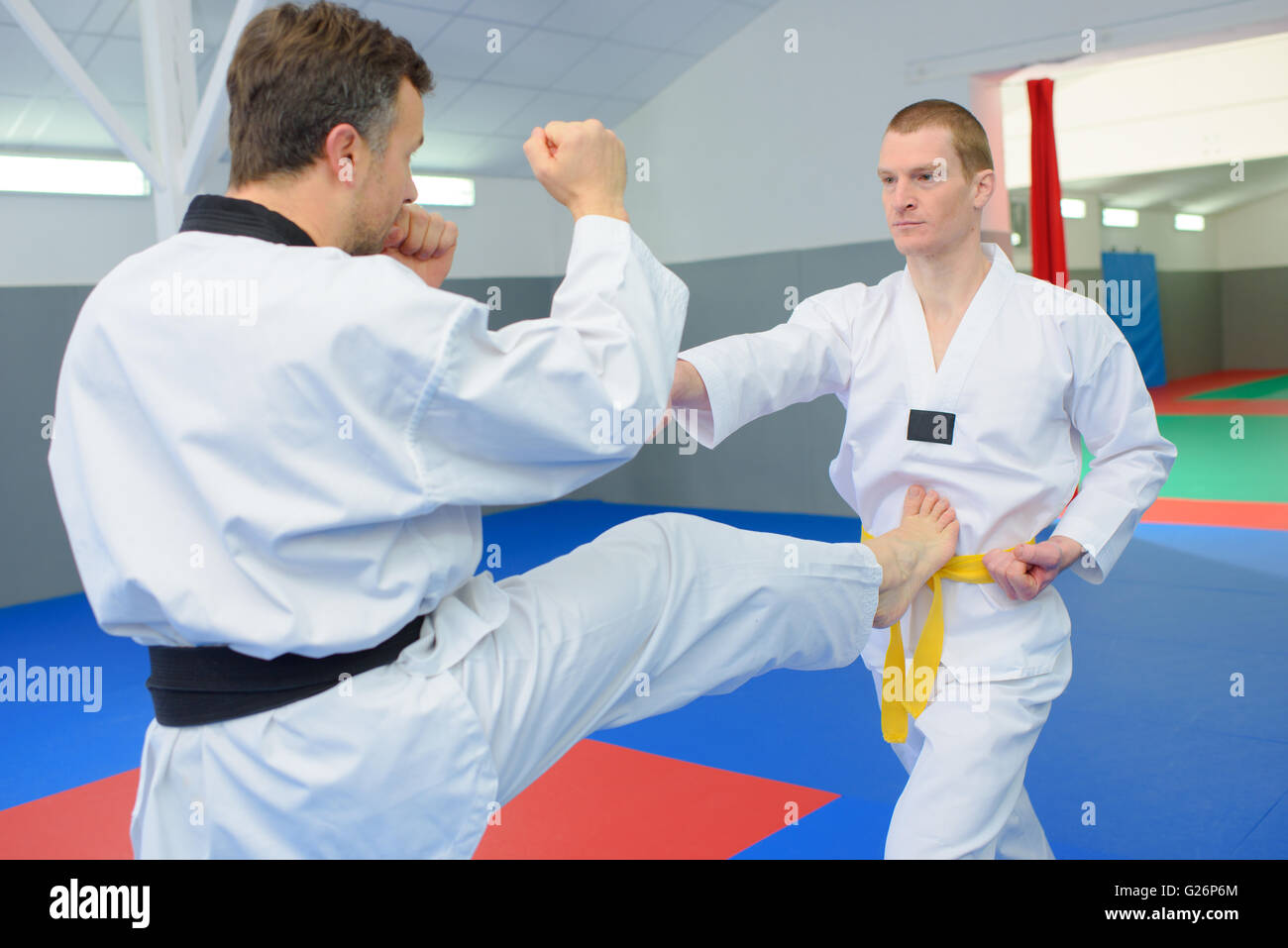 Martial arts class Stock Photo - Alamy