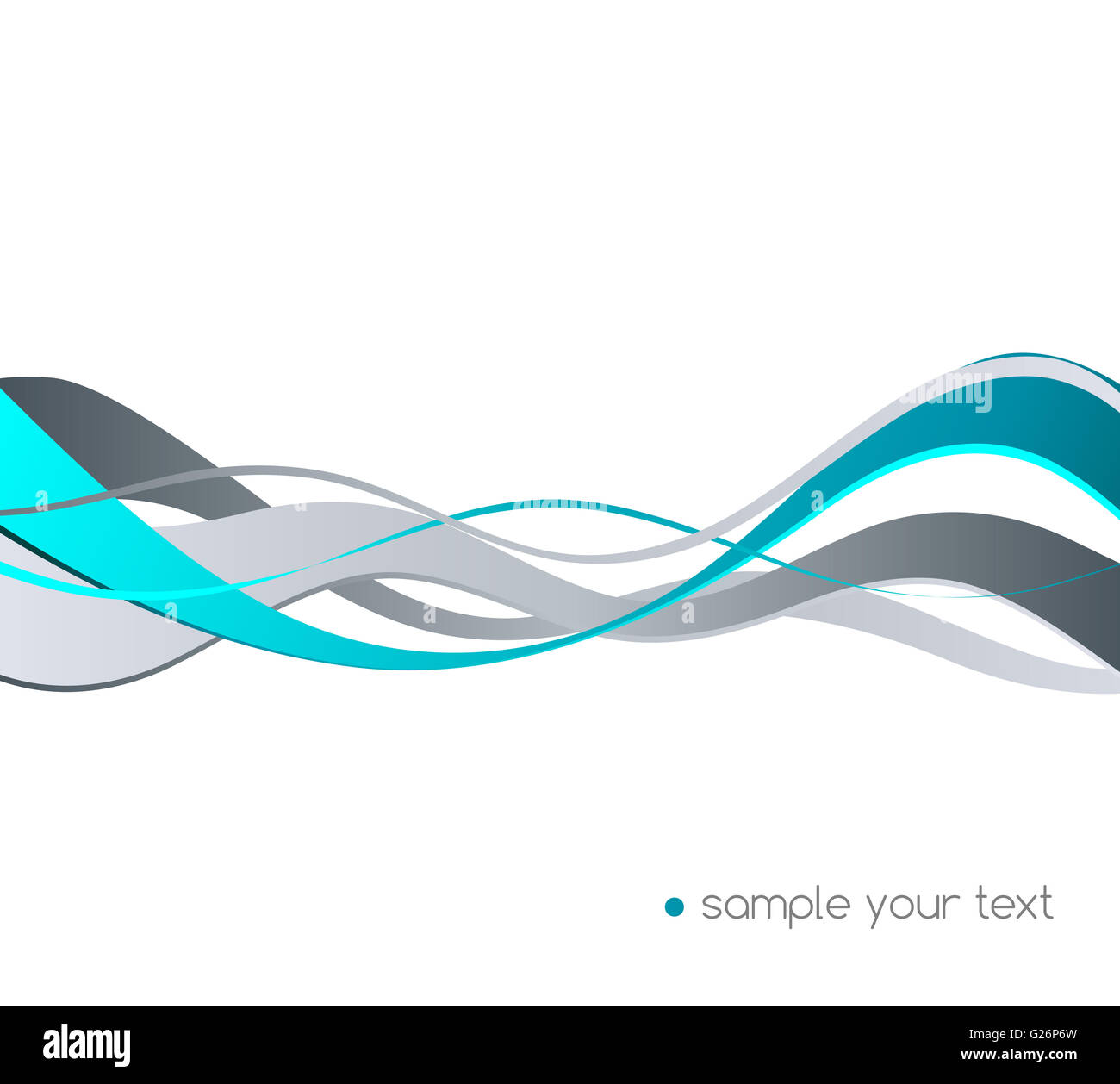 Abstract blue and gray color wave design element. Blue and gray wave ...