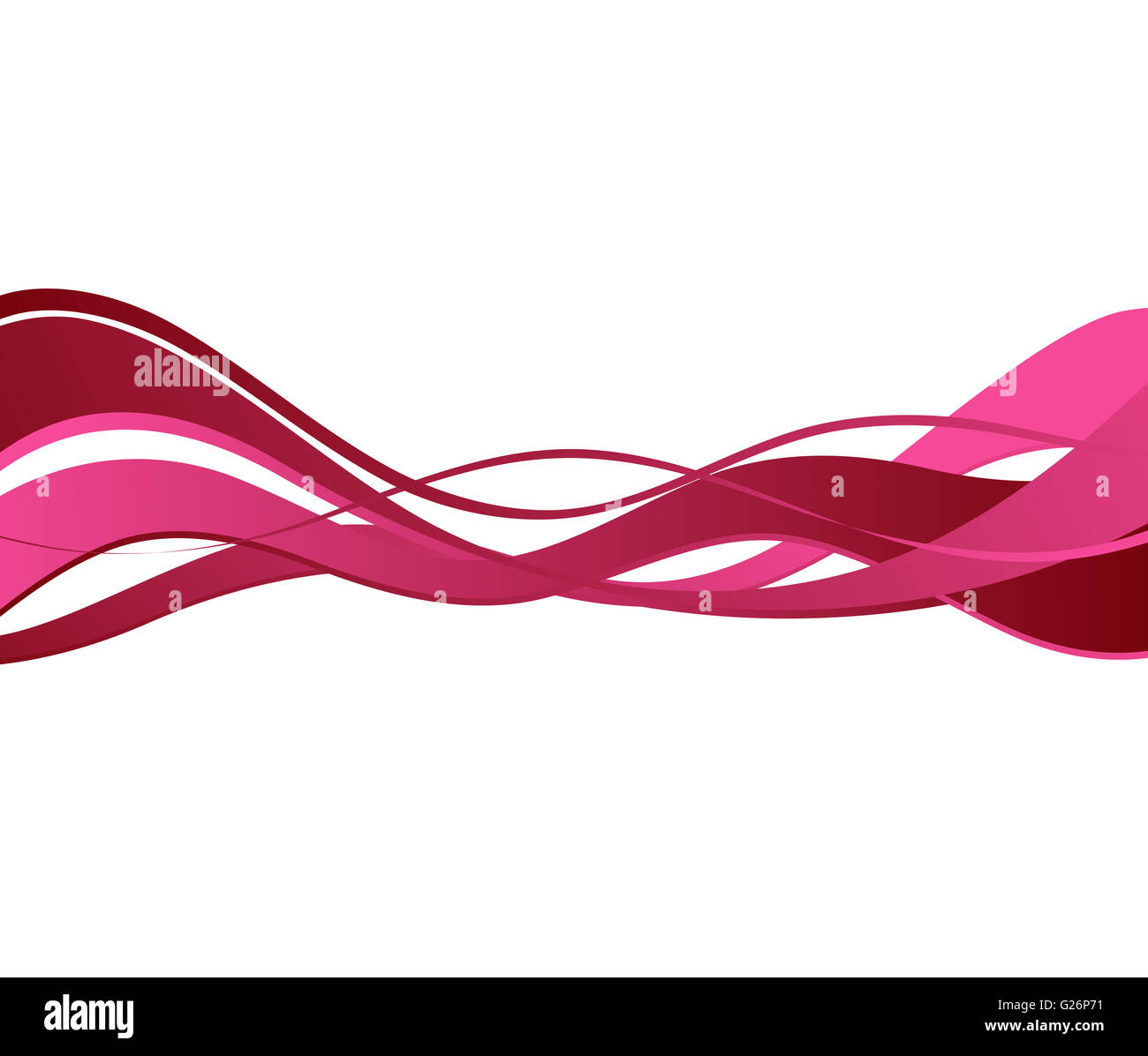 Abstract pink color wave design element. Pink wave Stock Photo - Alamy