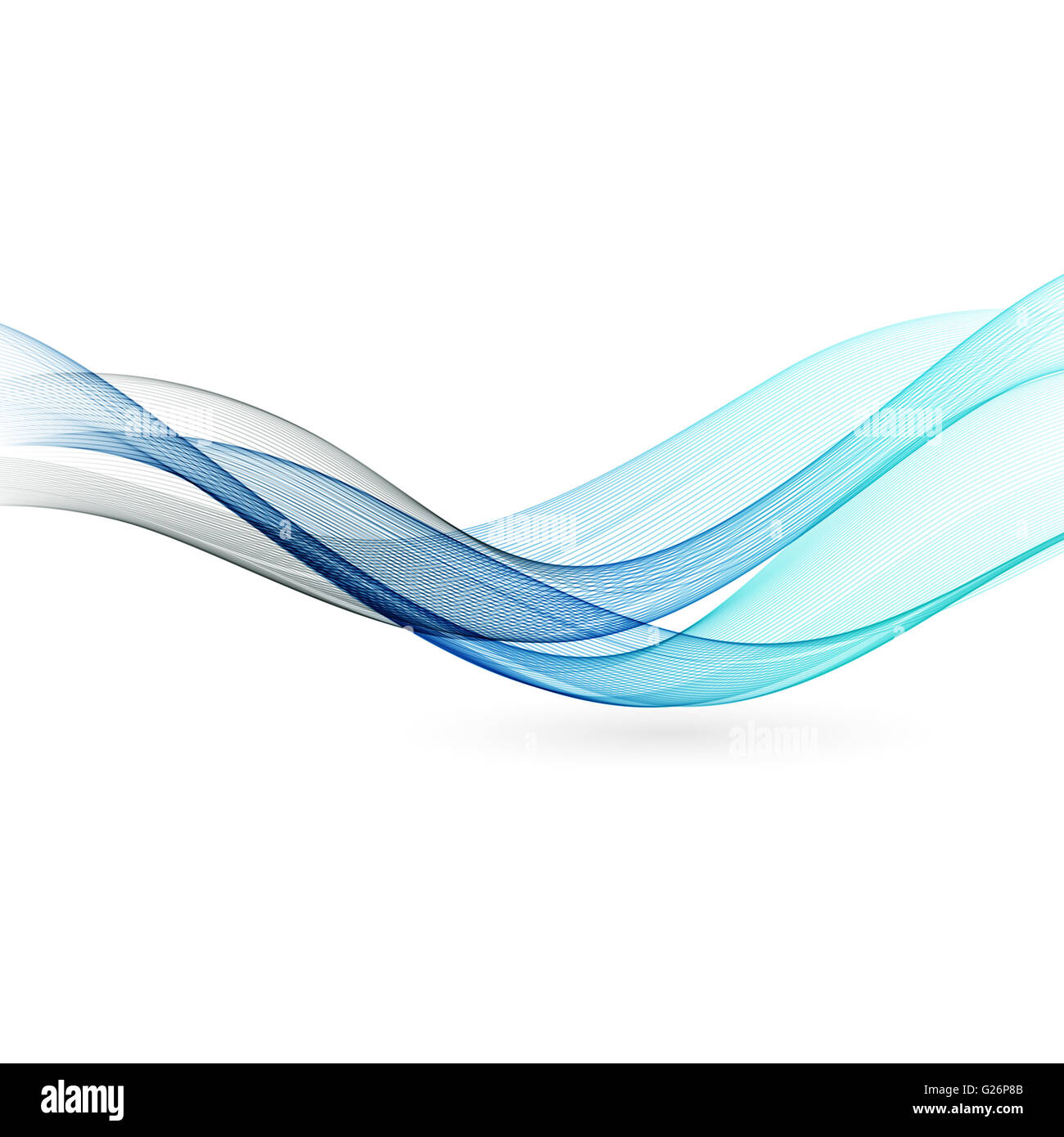 Abstract blue color wave design element. Blue wave Stock Photo - Alamy