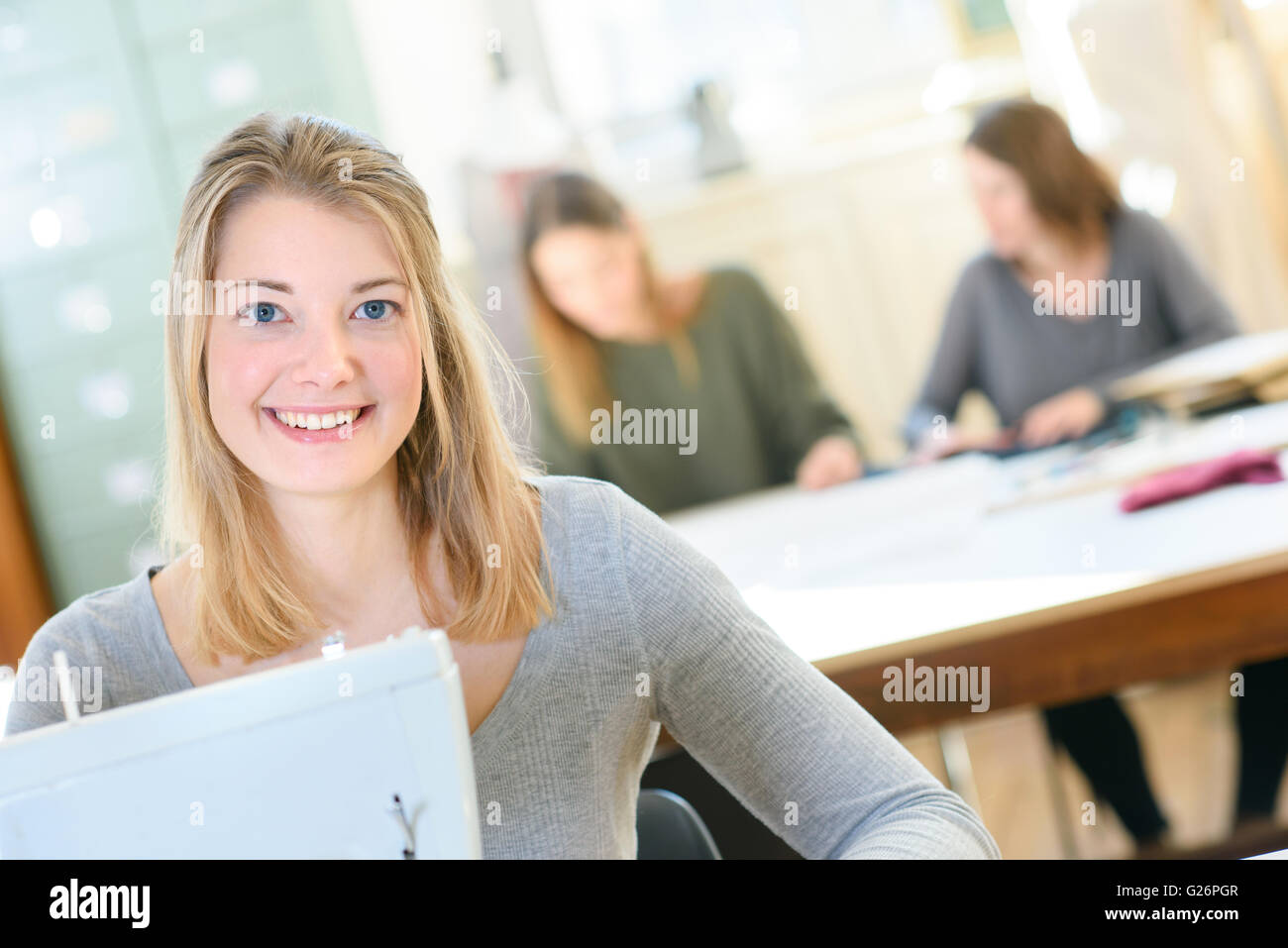 Fashion design students Stock Photo - Alamy