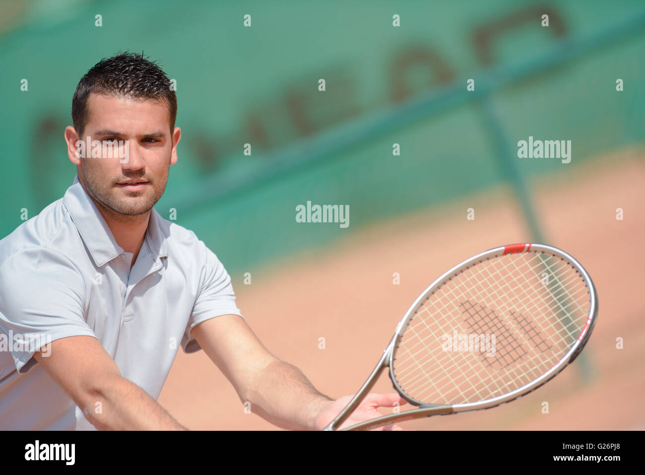 Handsome man racket hi-res stock photography and images - Alamy