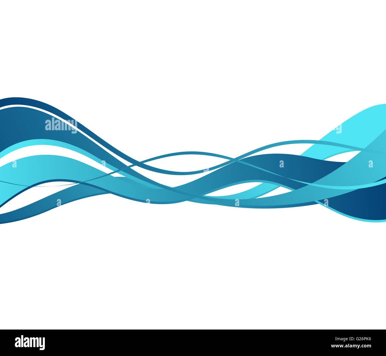 Abstract blue color wave design element. Blue wave Stock Photo - Alamy