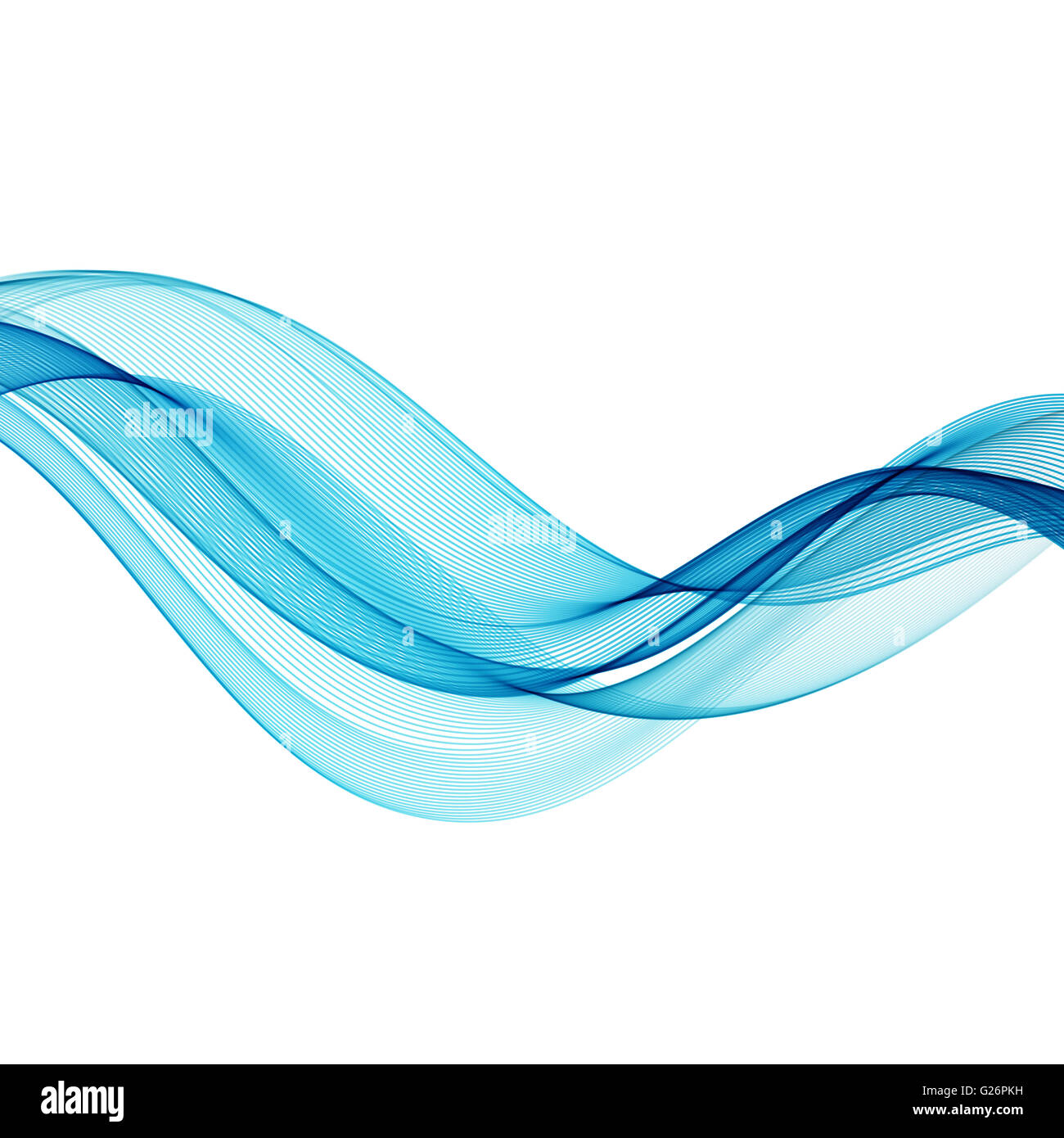 Abstract blue color wave design element. Blue wave Stock Photo - Alamy