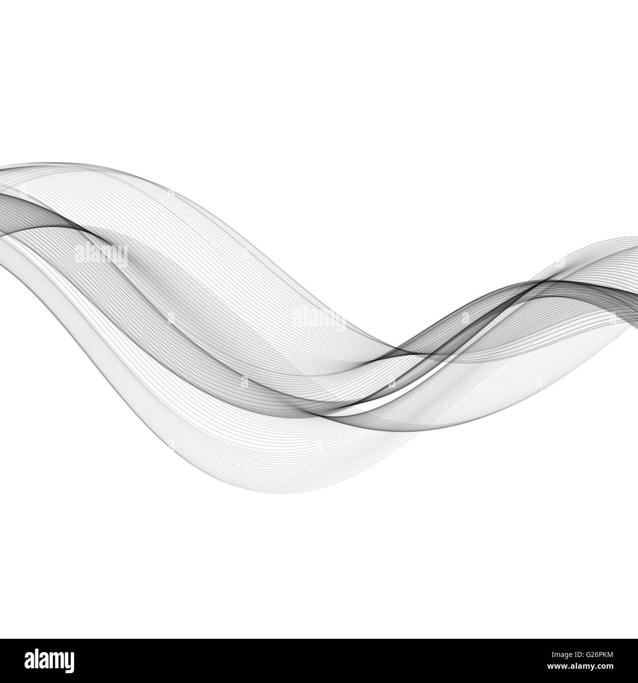 Abstract gray color wave design element. Gray wave. Gray smoke wavy ...
