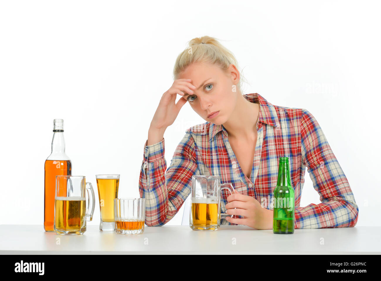 Hungover woman hi-res stock photography and images - Alamy