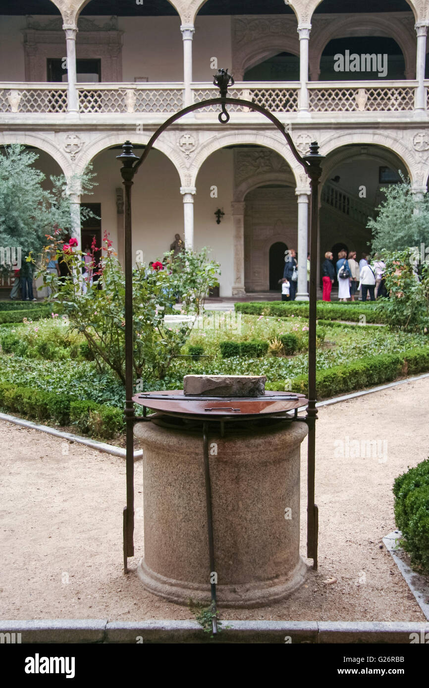 Toledo, Spain - September 30, 2007: Gothic atrium of Monasterio San ...