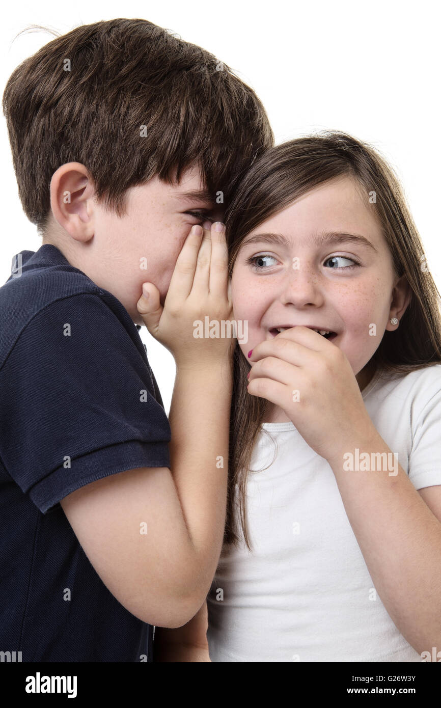 Kids Whispering To Each Other