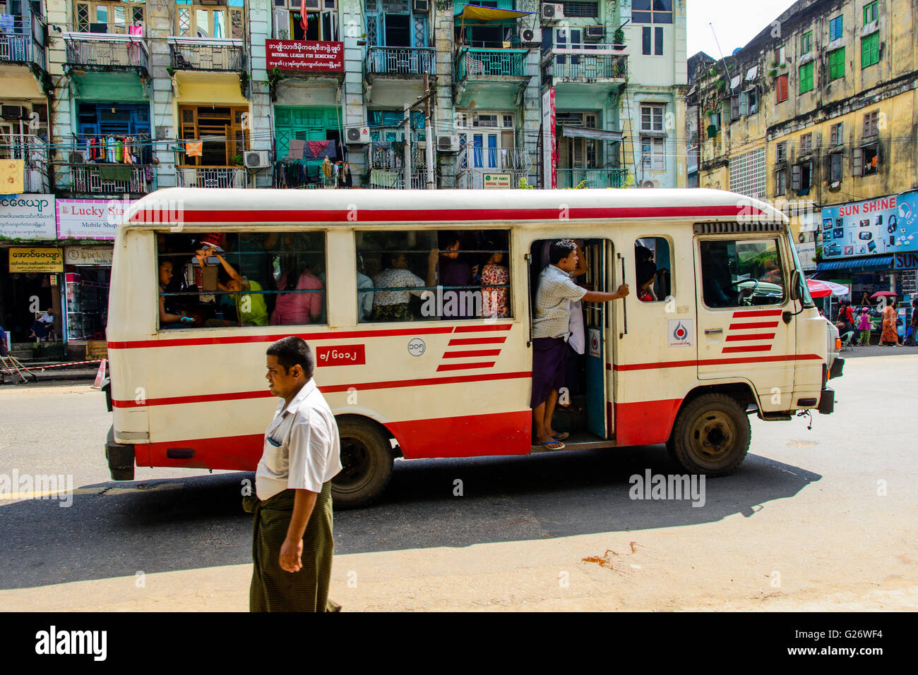 Yangon bus hi-res stock photography and images - Alamy