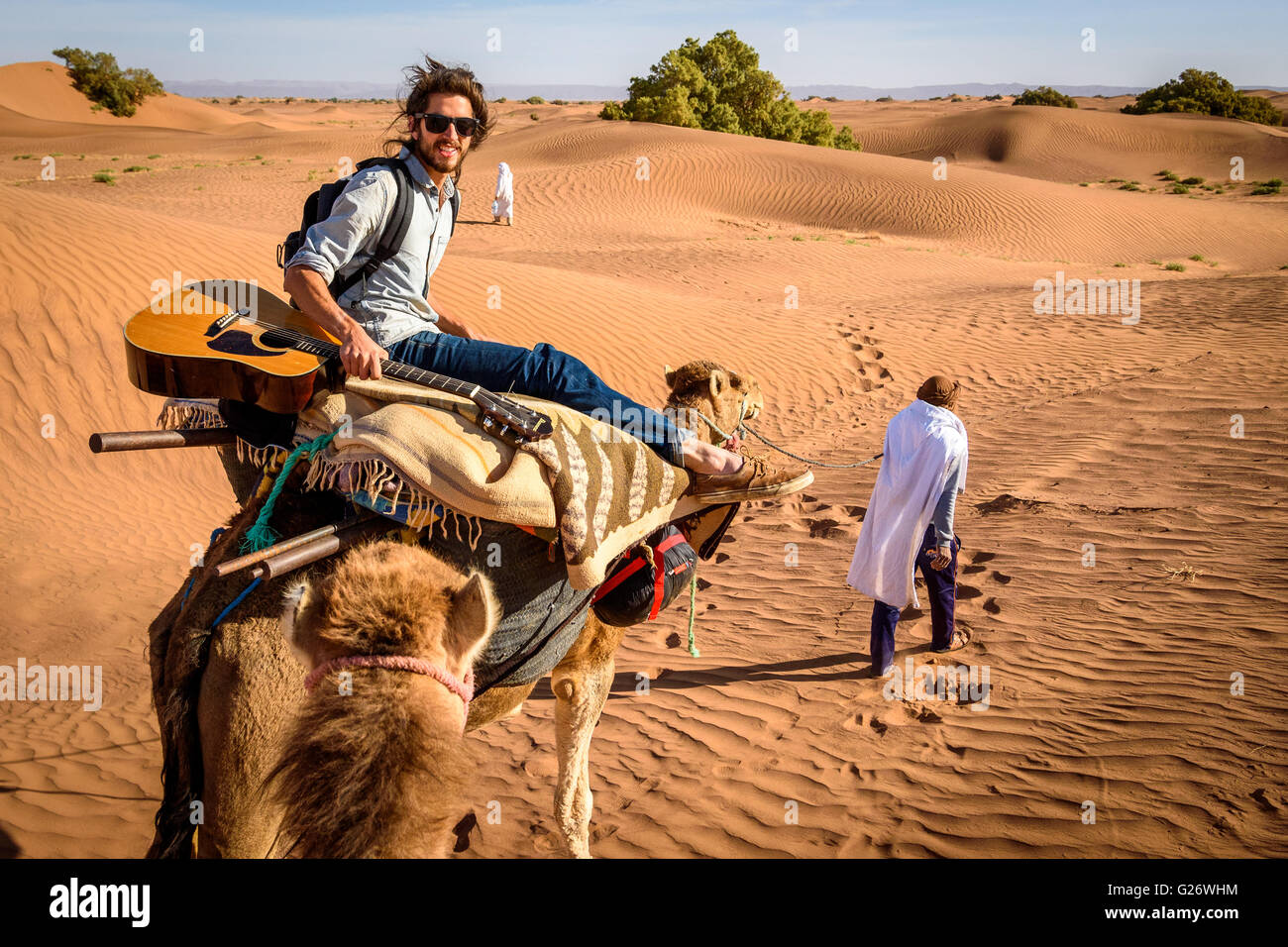 Morocco sahara camel trek hi-res stock photography and images - Alamy