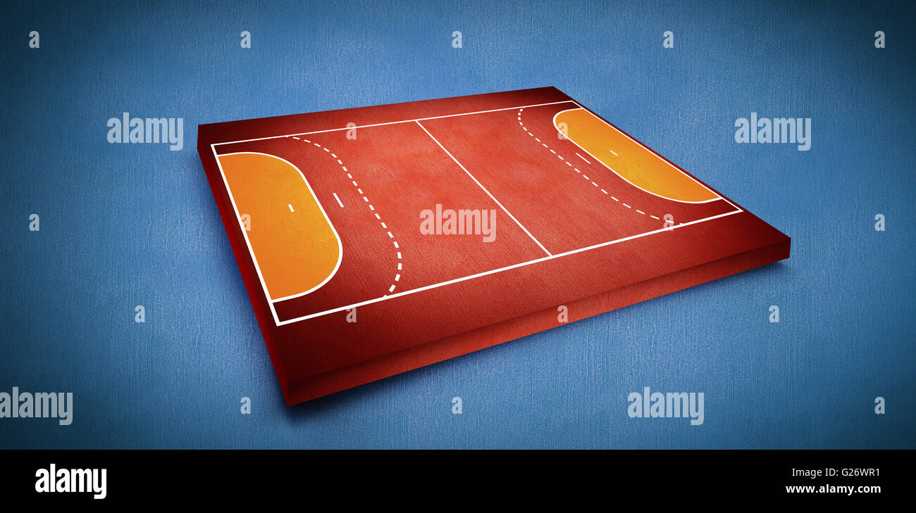 Composite image of drawing of sports field Stock Photo - Alamy