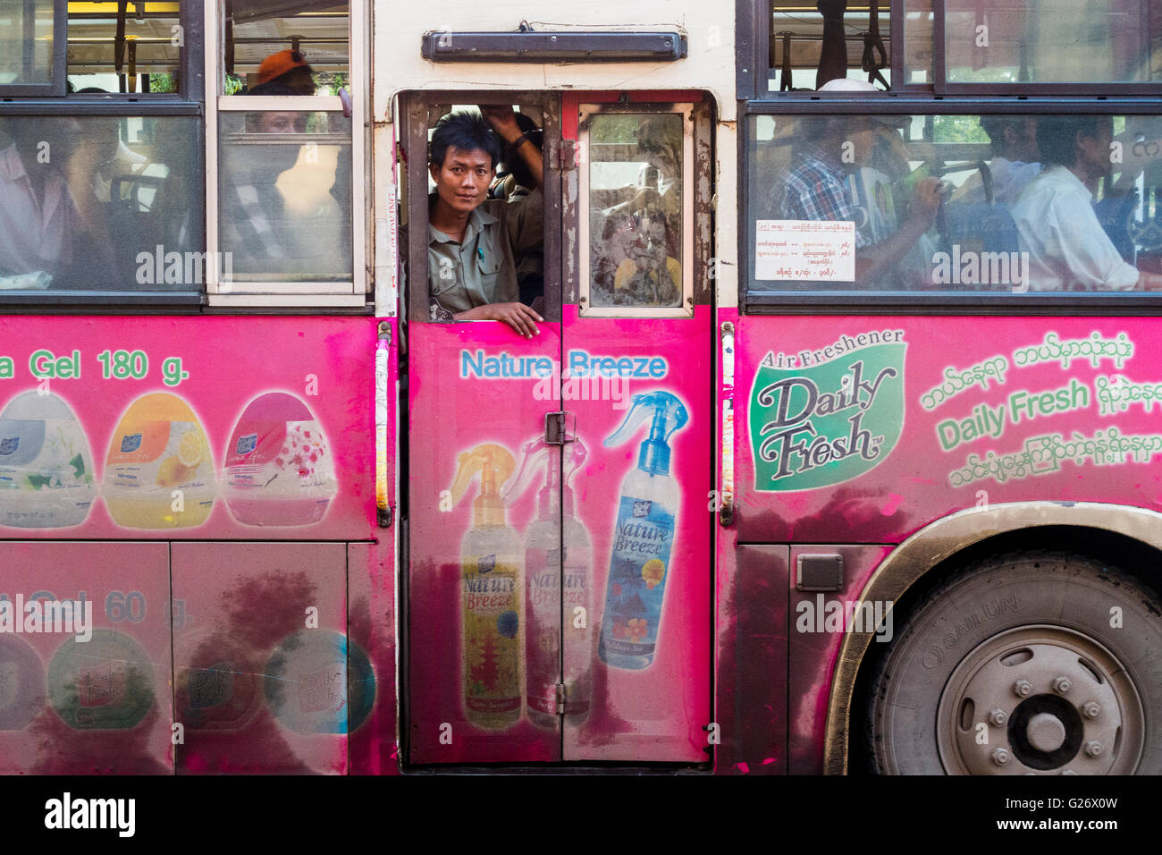 Yangon bus hi-res stock photography and images - Alamy