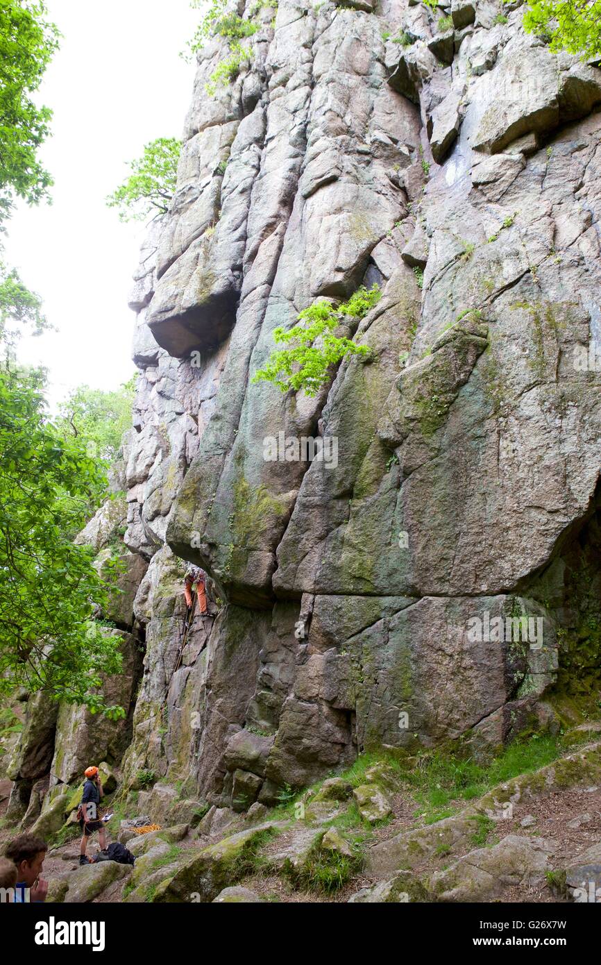 Climbers at the dewerstone hi-res stock photography and images - Alamy