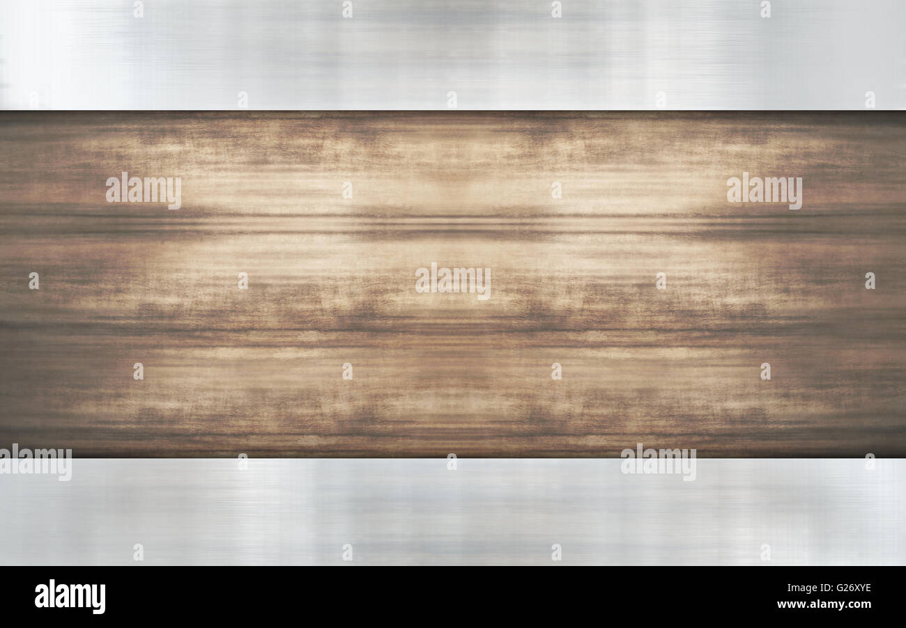 wood metallic background design Stock Photo - Alamy