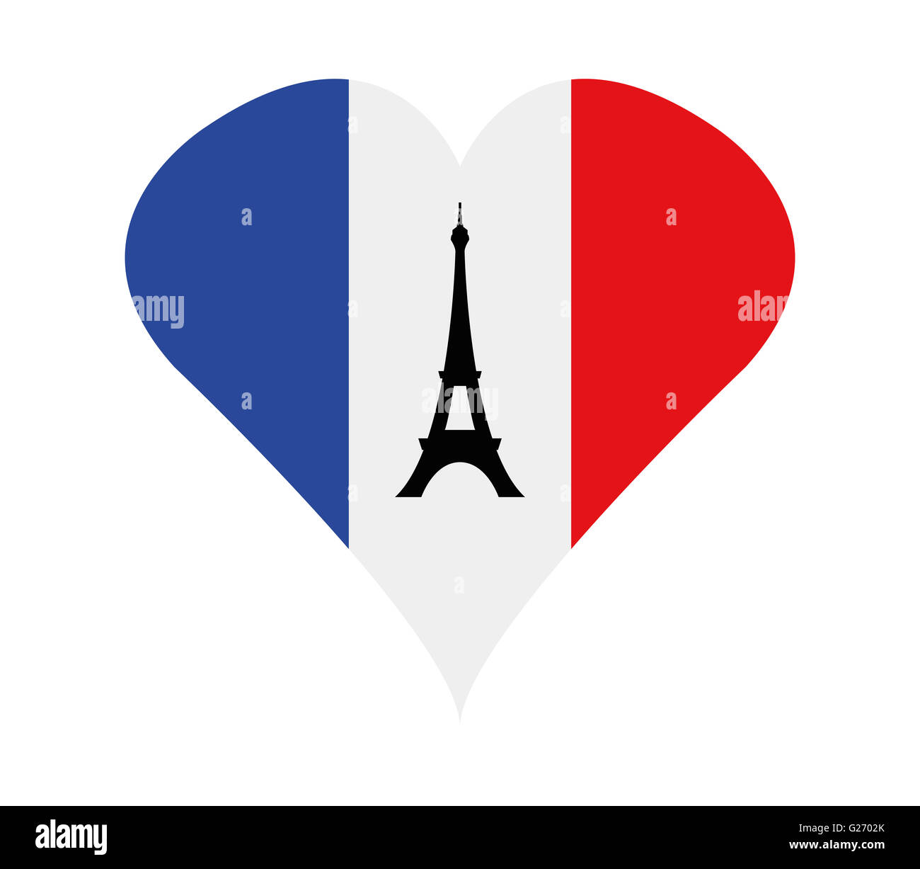 heart with a symbol of france Stock Photo - Alamy