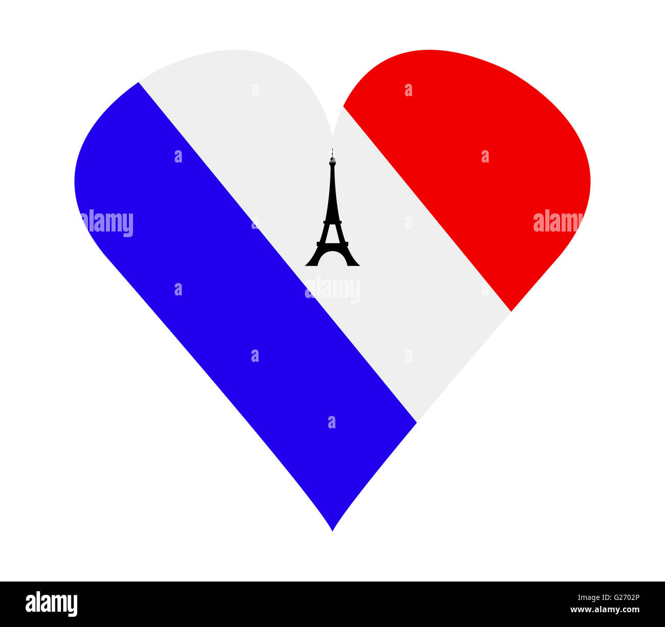 heart with a symbol of france Stock Photo - Alamy
