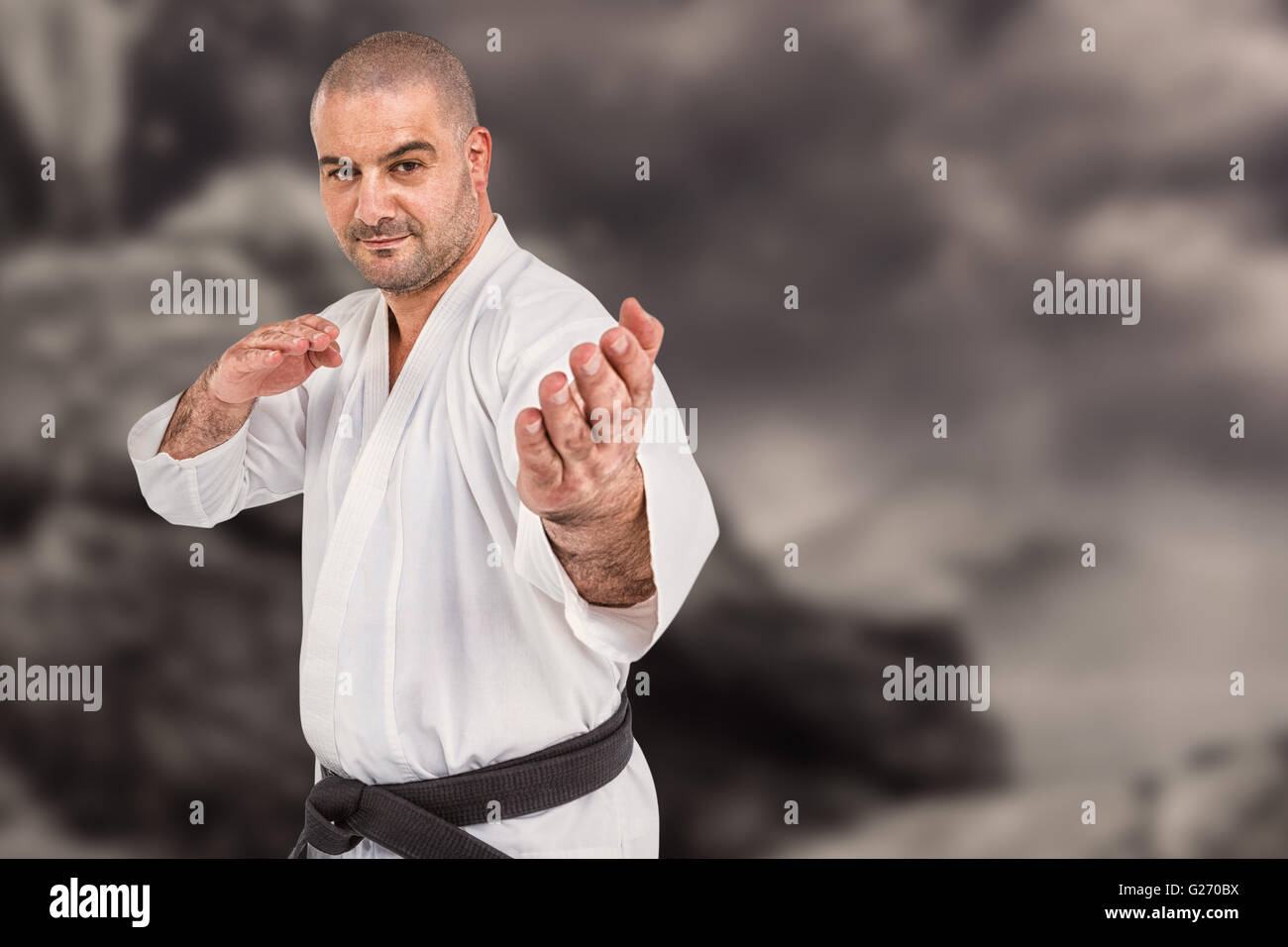 Karate shadow hi-res stock photography and images - Alamy
